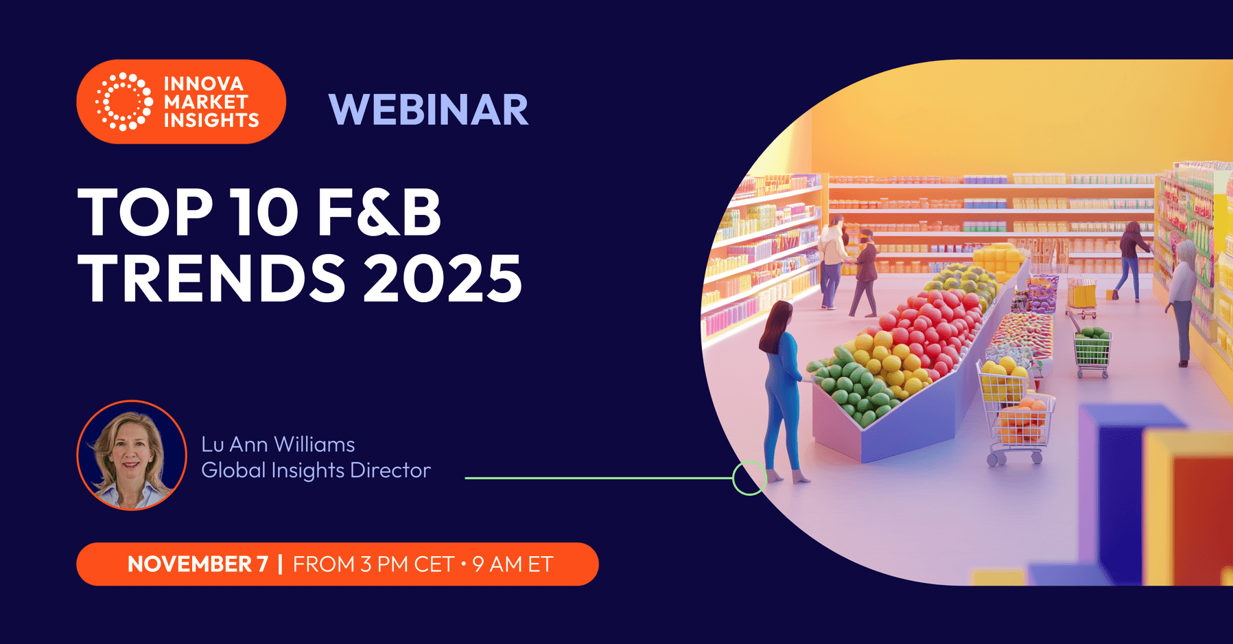 Webinar Top Ten Lebensmittel & Getränke Trends 2025. Global führend